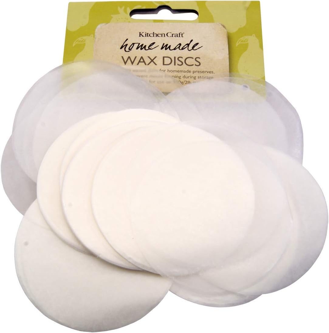 Kitchen Craft Waxed Discs for 1lb (454g) Jam Jars : Amazon.co.uk: Home ...
