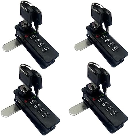 4 Pack Mechanical Code Lock Digital Combination Cabinet Lock Password ...