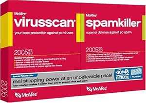 Amazon.com: McAfee Virusscan 2005 9.0 and Spamkiller 2005 6.0 Bundle ...