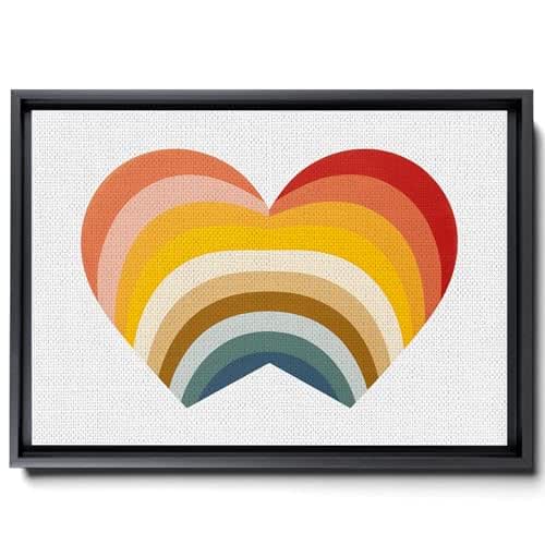 Amazon.com: Little Gold Star Rainbow Wall Art, In The Style Of Brown ...