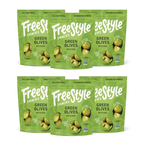 Snapklik.com : Freestyle Snacks Olive Snack Packs - Fresh Pitted Green ...