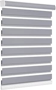 Amazon.com: Changshade Zebra Blinds Cordless for Windows Custom Size, Blackout Zebra Roller ...