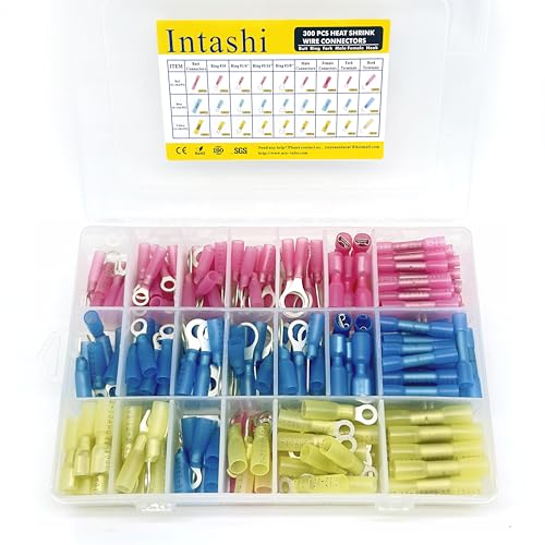 Amazon: 300PCS Heat Shrink Wire Connectors Kit By Intashi - 60% Off