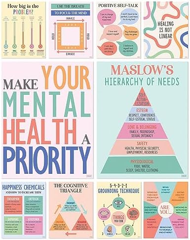 Juvale 20-Pack Motivational Posters with Positive Quotes for Middle and ...