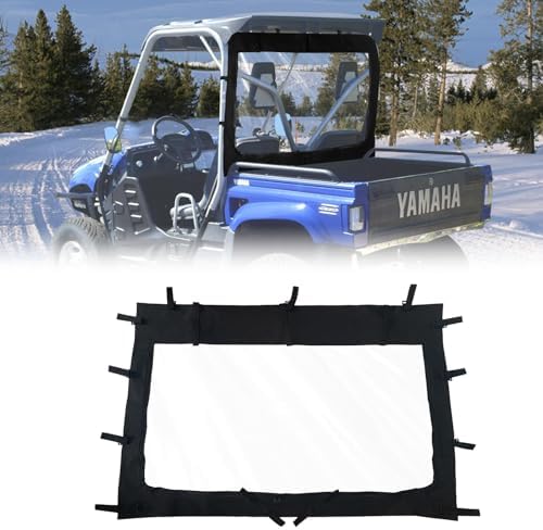 Amazon.com: StarknightMT UTV Soft Rear Window with Zipper, Compatible ...