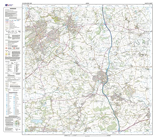 Leeds Map | Harrogate, Wetherby & Pontefract | Ordnance Survey | OS ...