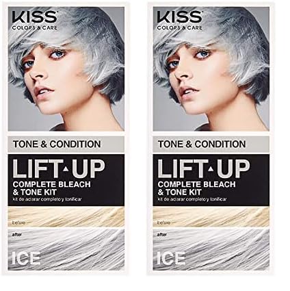 Amazon.com : KISS Lift Up Complete Hair Bleach & Icy Silver Toner Kit ...