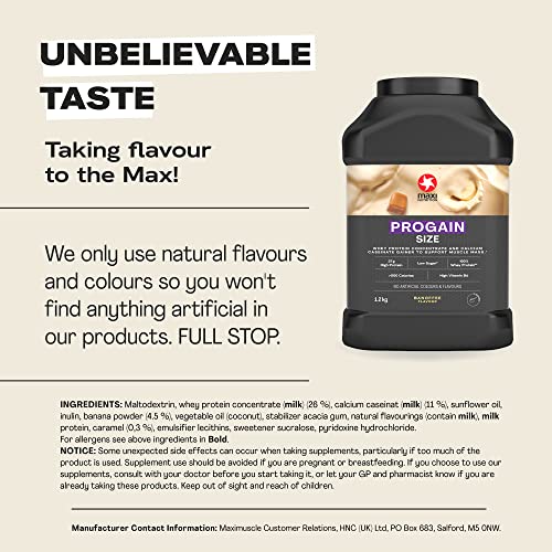MaxiNutrition Progain - Whey Protein Powder Sports Supplement Shake for ...