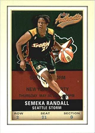 Amazon.com: 2002 Fleer Authentix WNBA #37 Semeka Randall WNBA ...