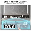 Amazon.com: Genpai Bathroom Cabinet with Smart Mirror and Faucet ...