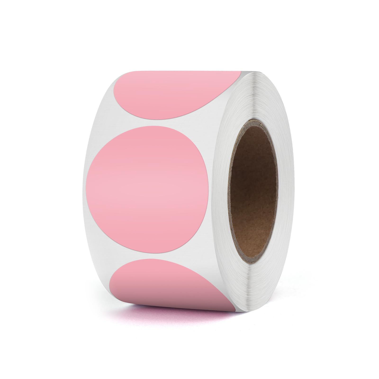 Amazon.com : YIKIADA Pink Circle Thermal Labels Vinyl 1.5 Inch Self ...