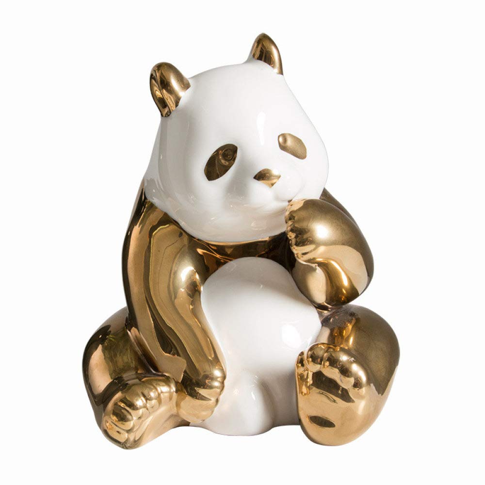Golden Panda Statue