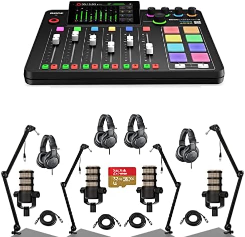 Amazon.com: Rode RODECaster Pro II Audio Production Studio Bundle with ...