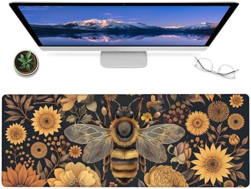 Amazon.com: ainori Retro Bee Gaming Mouse Pad,12x31.5in Non-Slip Rubber ...