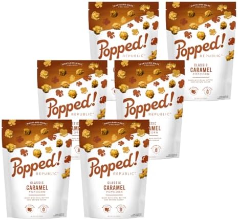 Amazon.com: Popped! Republic Classic Caramel Corn, Air Popped, Gluten ...