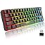CROSS ZEBRA L500 Wireless Gaming Keyboard, 61 Keys Bluetooth 5.0 + 2.4G ...