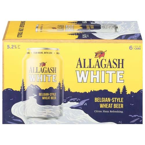 Amazon.com: Allagash Brewery White Wheat Beer 6pk Cans, 12 FZ : Grocery & Gourmet Food