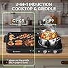 Amazon.com: AMZCHEF Double Induction Cooktop with Removable Griddle Pan ...