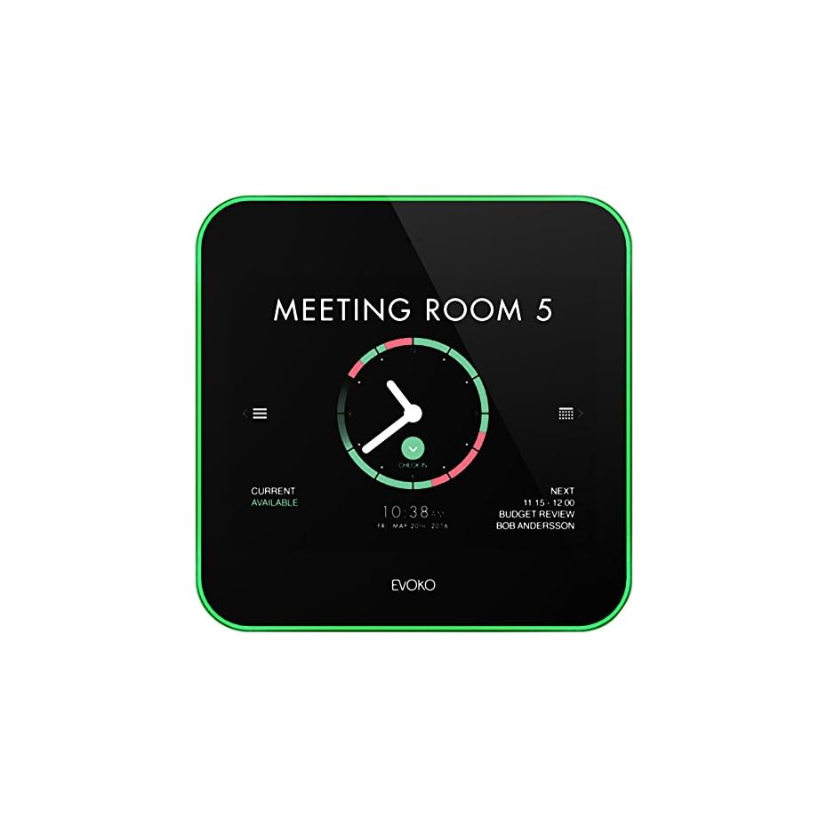 Evoko ERM2001 LISO Space Booking System Digital Door Sign, White ...