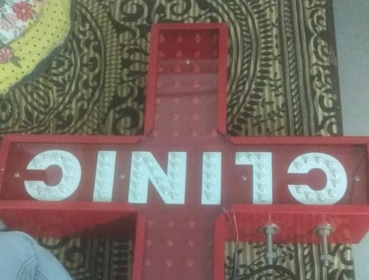 SANLITES CLINIC SIGNAGE PIXEL LED SIGN BOARD FOR CLINIC - FLASHING-18 X ...