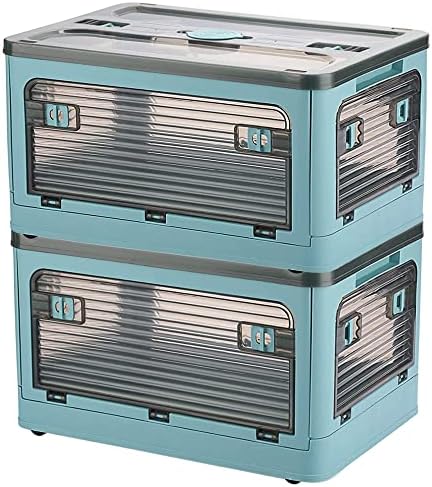 Amazon.com - PROKTIK 30 QT 3 Tier Folding Storage Bins with Doors ...
