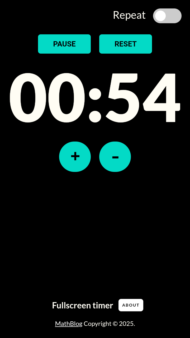 full screen timer - App on Amazon Appstore