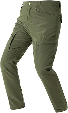 Amazon.com: Men's Tactical Cargo Pants Rip-Stop Assault Military Pants ...