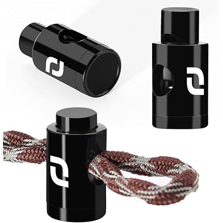 Amazon.com: AQRINGO Plastic Cord Locks Single Hole Spring Toggle ...