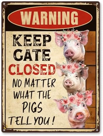 Amazon.com: SignJoker] Pig Pen Street Sign Pigsty Farm Farmer Roast ...