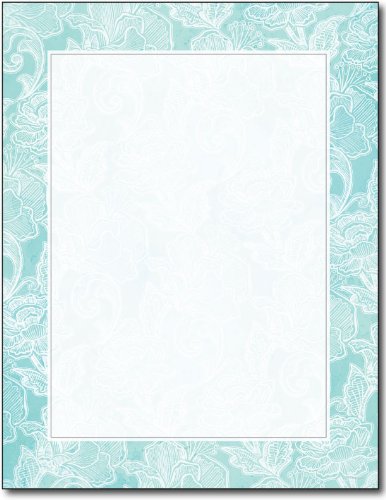 Amazon.com: Great Papers! Blue Floral Letterhead 80PK : Office Products