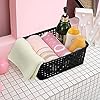 Amazon.com: Qqbine Plastic Woven Storage Basket, Plastic Weave ...