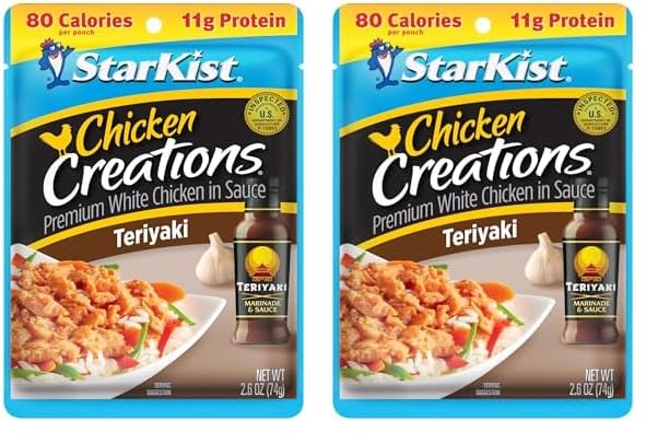 Amazon.com: StarKist Chicken Creations Teriyaki, Single Serve Pouch, 2. ...