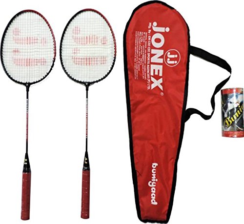 JONEX Junior BUNIYAD Badminton Racket Set (2 Rackets and 3 SHUTTLECOCKS ...