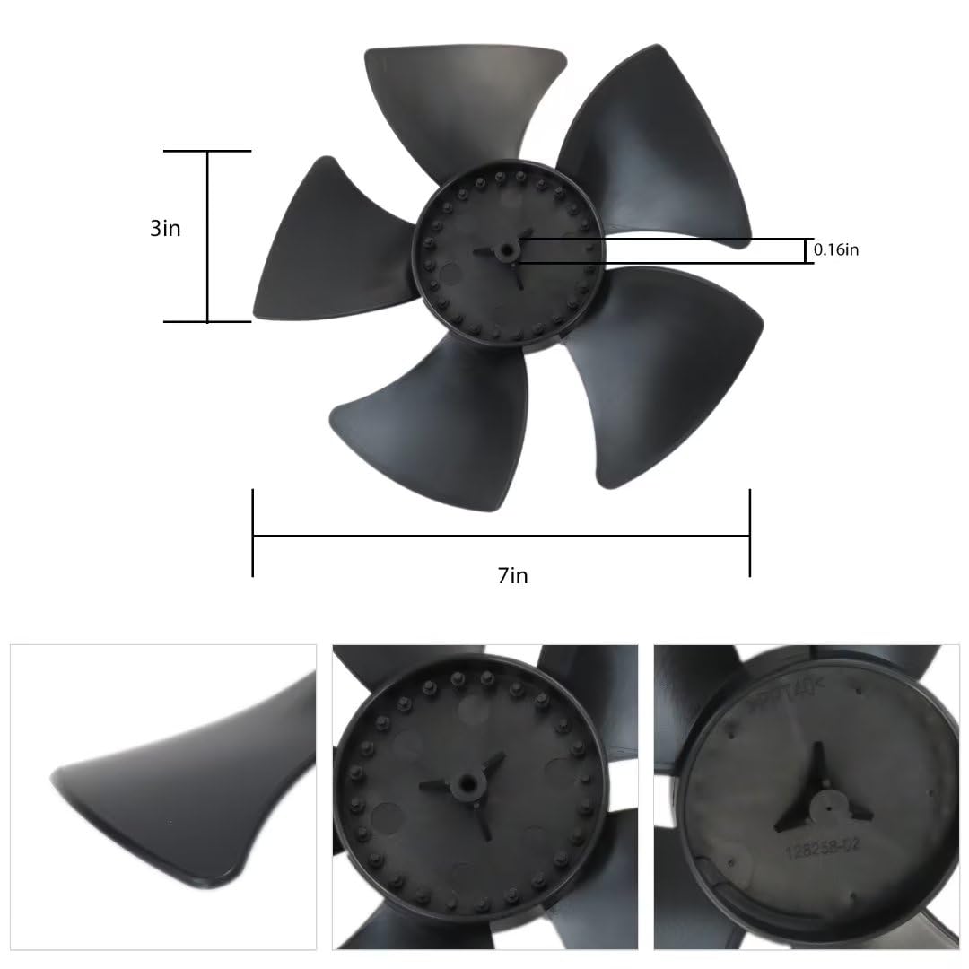 Refrigerator Fan W10156818 Refrigerator Condenser Motor Fan Blade ...