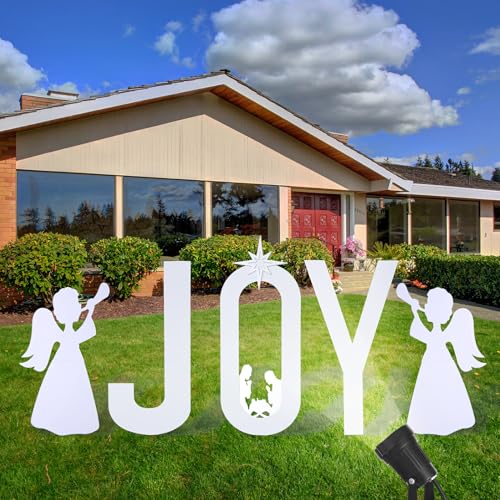Snapklik.com : Gerrii 41in Outdoor Joy Christmas Nativity Decoration ...