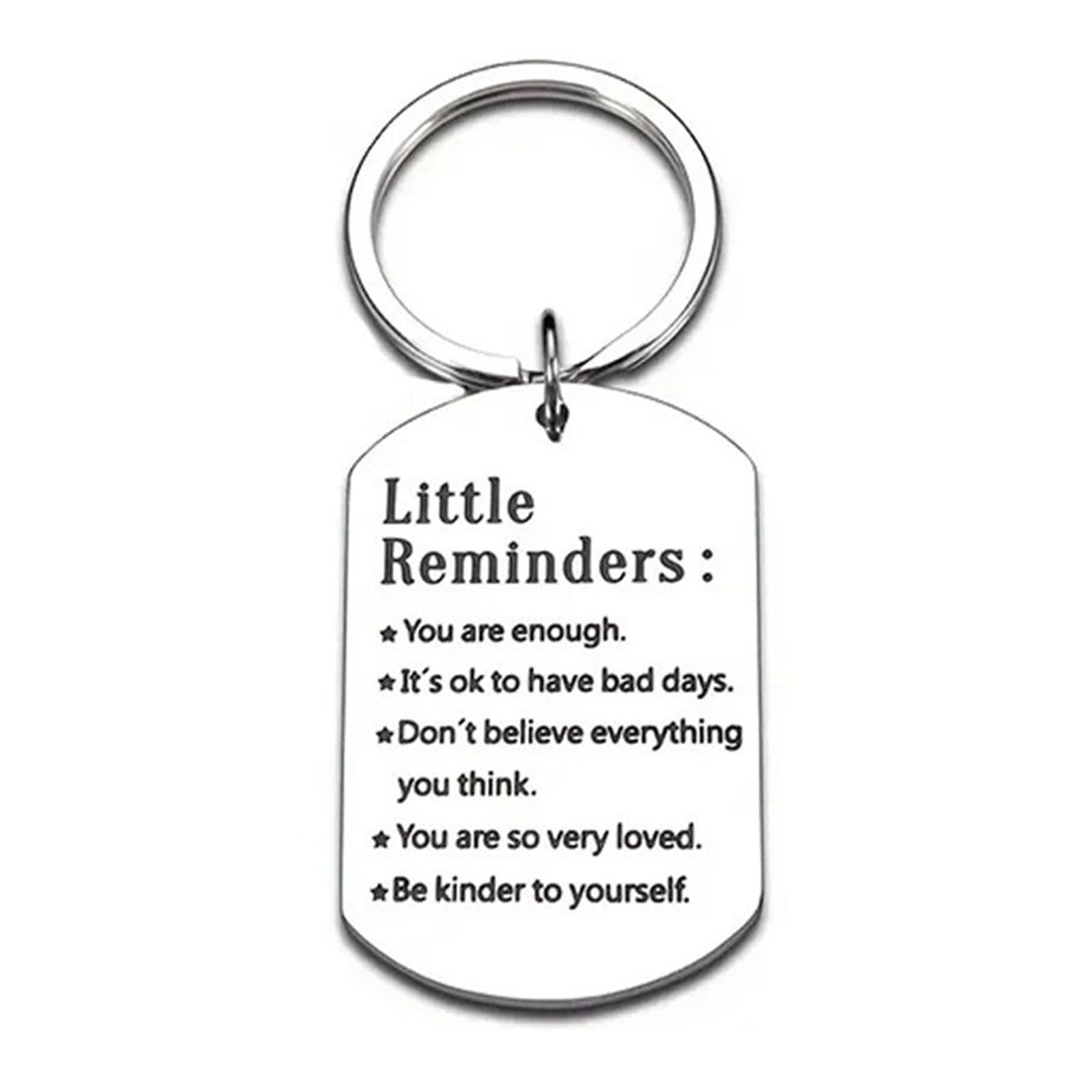 iccttoo Motivational Mental Health Keychain Daily Affirmation ...