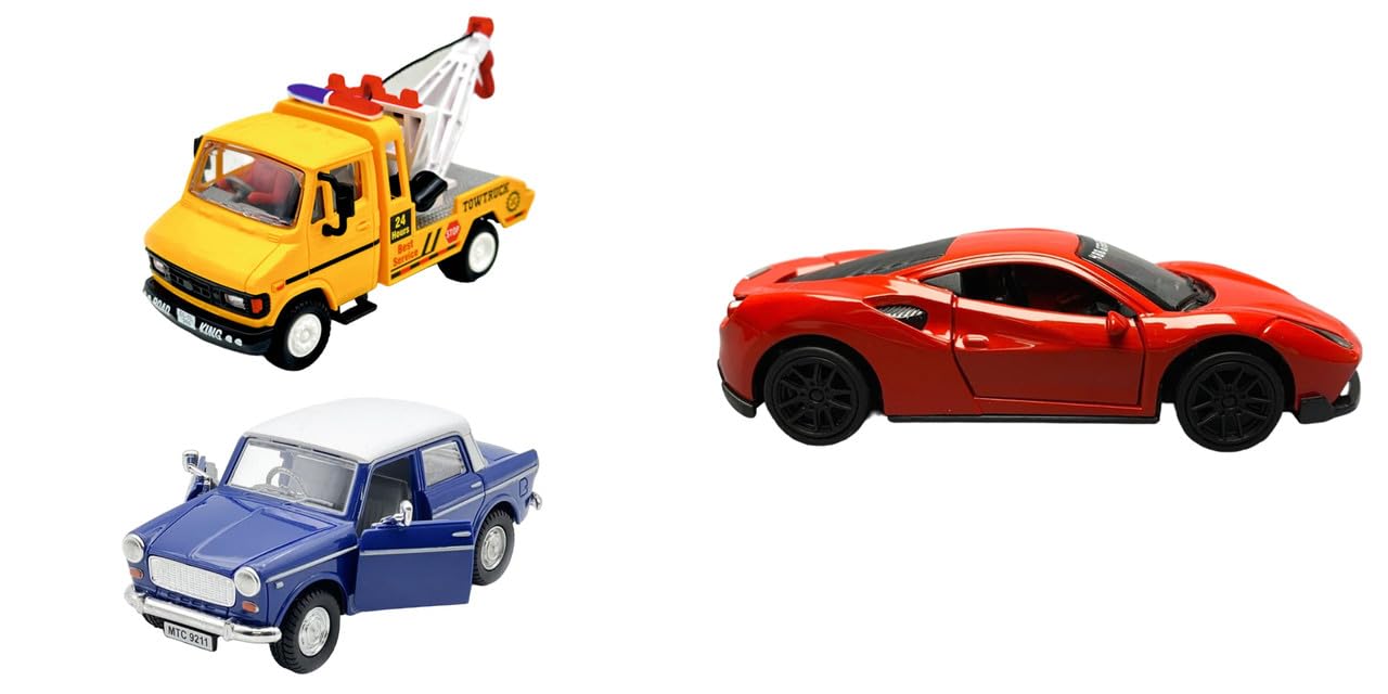 Buy Combo of Vintage Wheels Fiat Padmini Premier Vintage Car & Tata 407 ...