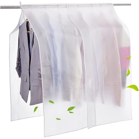 Amazon.com: Clothing Rack Covers, Hanging Garment Bag Organizer Storage ...