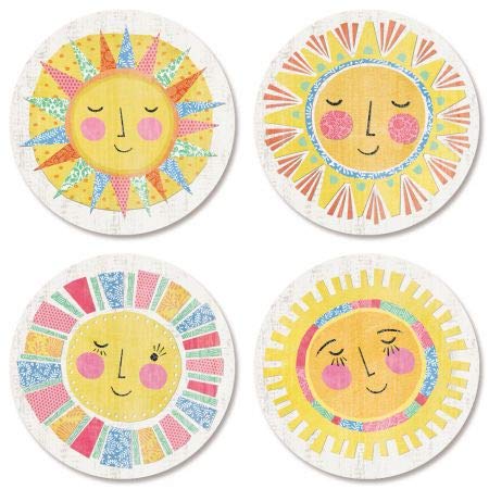 Amazon.com: Hello Sunshine Stickers- Set of 144 Round Evelope Seals ...