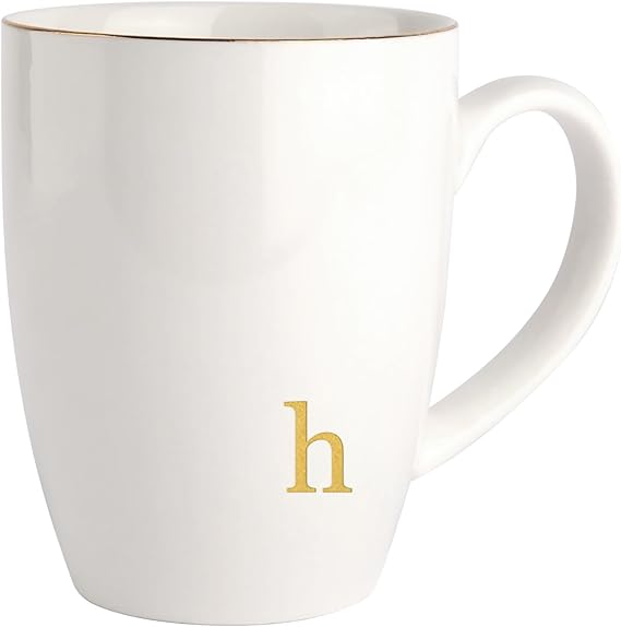 Amazon.com | HOME SMILE Initial Coffee Cups for Women Friends Mom ...