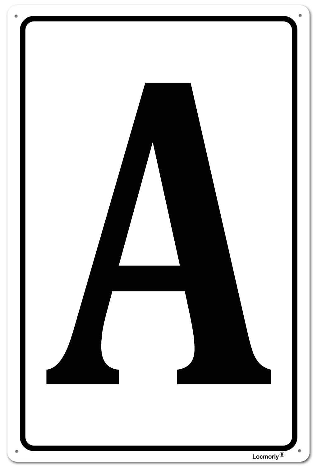 Amazon.com : Locmorly Aluminum Letter Sign A, Parking Spot Letter Signs ...