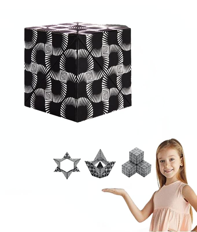 Transforming Box Extraordinary 3d Rubiks Cube Rubiks Cube Magnet Fidget ...