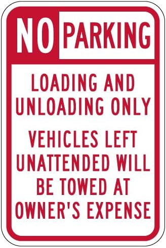 Amazon.com : STOPSignsAndMore - NO Parking Loading And Unloading Only ...