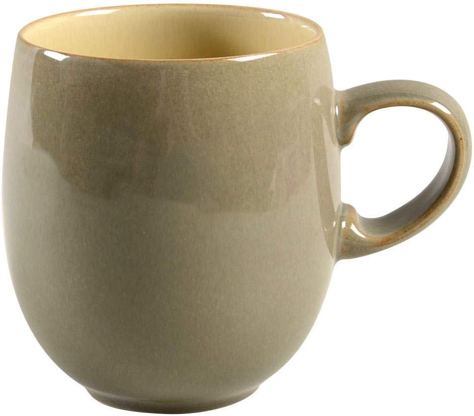 Amazon.com | Denby Fire 14-Ounce Large Curved Mug, Cream Interior, Sage ...