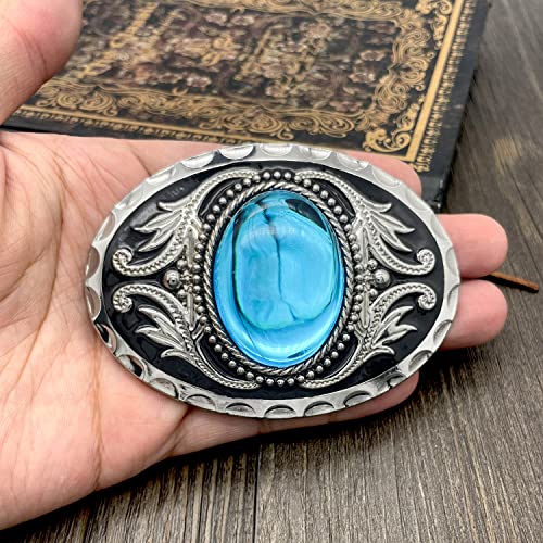 Snapklik.com : Vintage American Western Cowboy Ice Blue Stone Belt ...