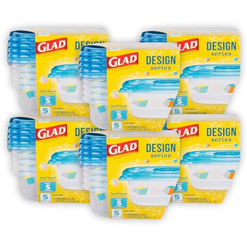 GladWare Design Series Food Storage Containers With Glad Lock Tight ...