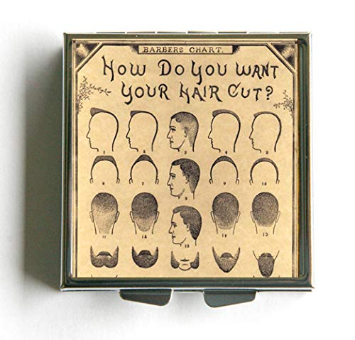 Amazon.com: Hair Styles Square Pill case pillbox pill box holder ...