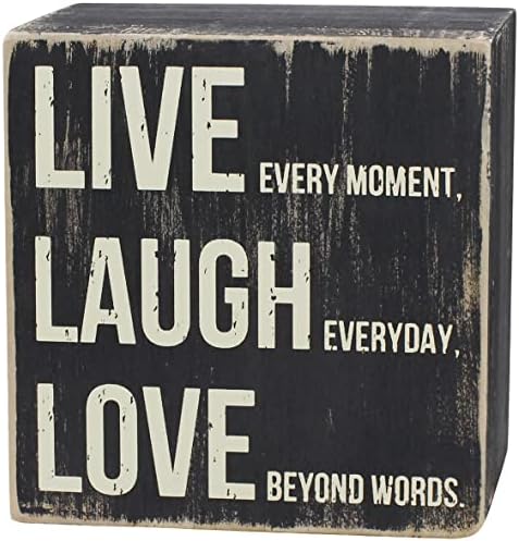 Amazon.com : ARTGIFTHOU Farmhouse Distressed Wood Box Sign Vintage ...