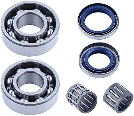 Amazon.com: Mtanlo Crank Crankshaft Bearing Oil Seal Set For Husqvarna ...