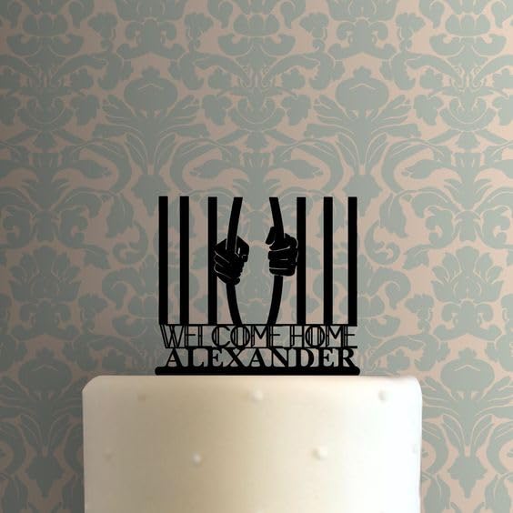 Buy MaxsafeCustom Welcome Back Home Theme Cake Topper Acrylic Cake ...